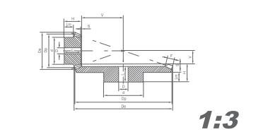Engranaje cónico espiral hipoide